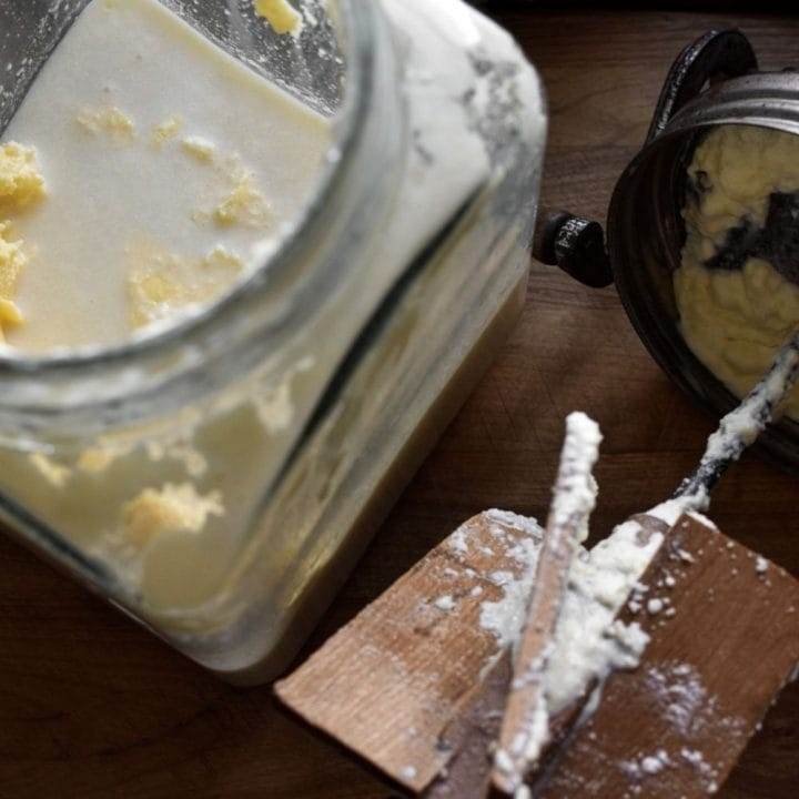 How to Make Homemade Butter From Scratch in a Churn - Rocky Hedge Farm