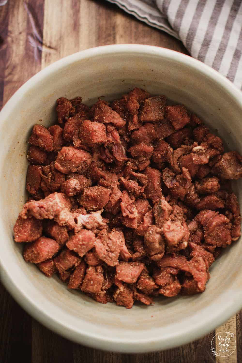 Dutch Oven Chili With Stew Meat - Rocky Hedge Farm