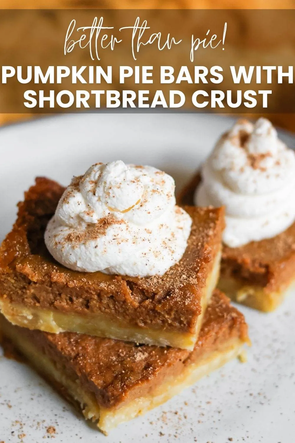 Pumpkin Pie Bars with Shortbread Crust - Rocky Hedge Farm