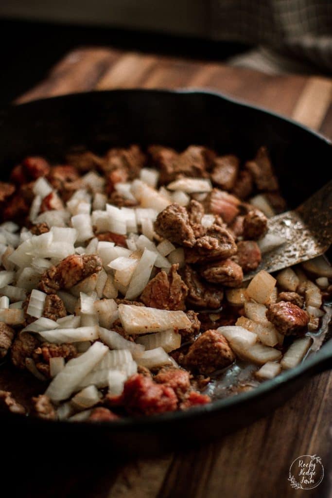 Dutch Oven Chili With Stew Meat - Rocky Hedge Farm